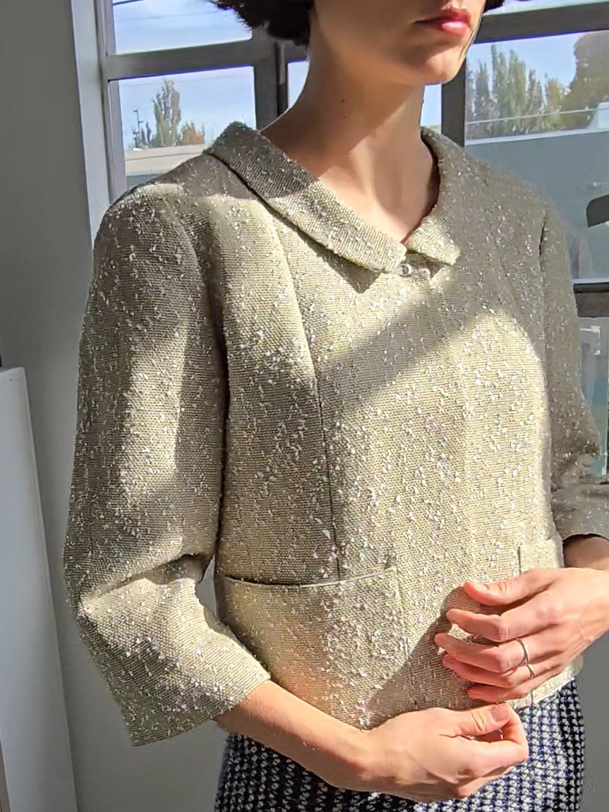 Vintage Chanel Golden Tweed Jacket (M) -Banshee
